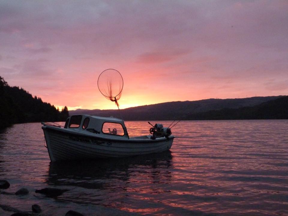 Aya T's Arran 16 Boat. Ferox 85 Club Fishing Brown Trout Loch Awe