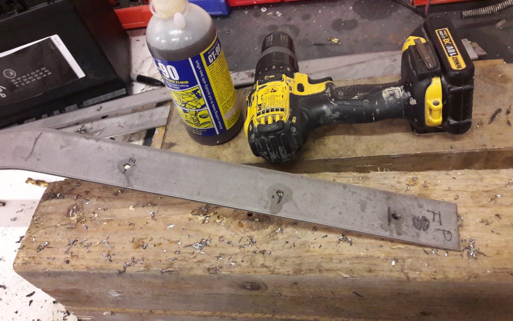 Making and drilling keel bands for an Arran 16 - Arran Boats