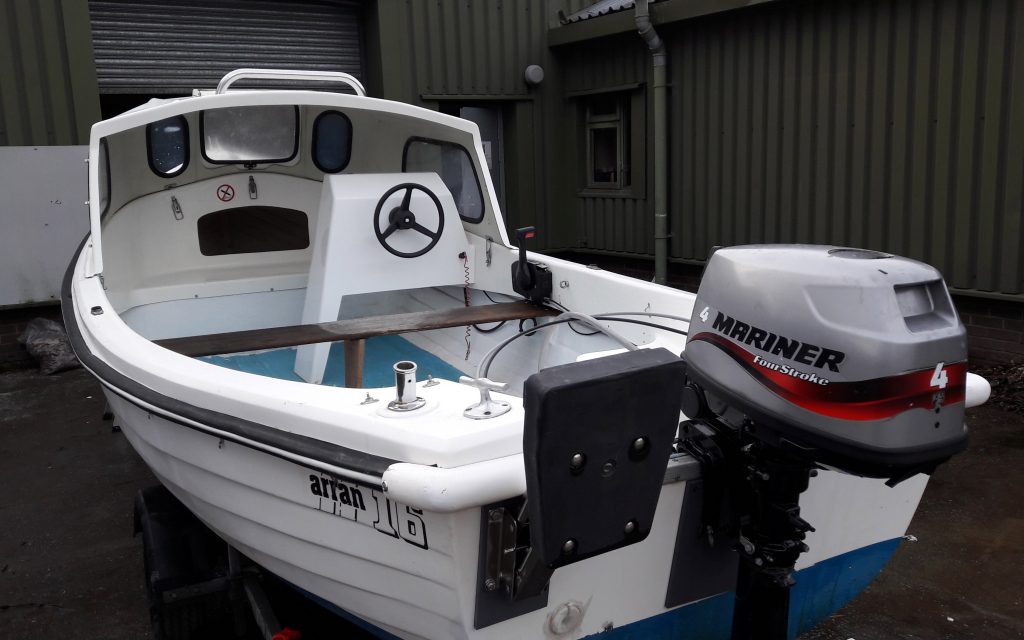 Arran 16 boat refit inc new engines seats cuddy and cover June 2017 ...
